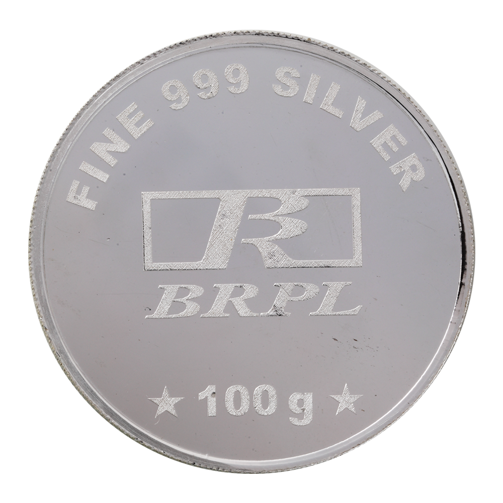 100 Gram 2 in 1 Silver Coin (999 Purity)